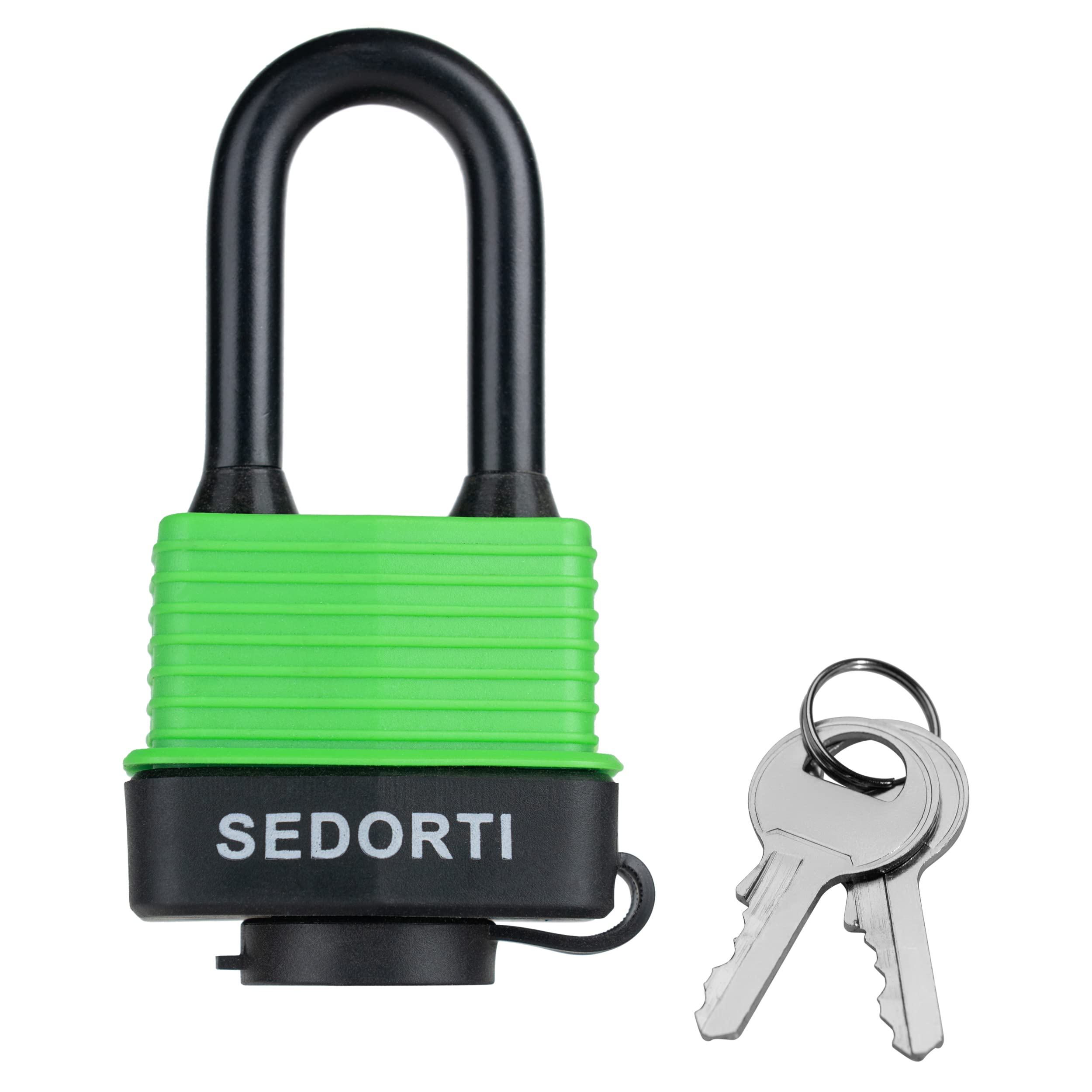 Snapklik.com : SEDORTI Colored Waterproof Padlocks, Green-Covered ...