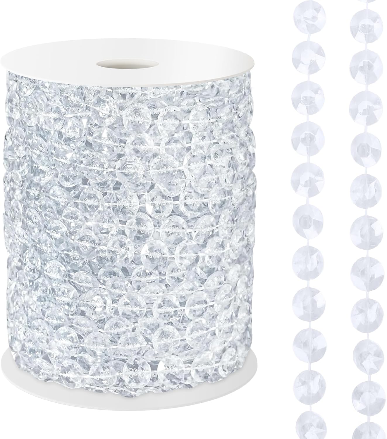 99FT Crystal Garland Strands, Crystal Bead Garland for Christmas Tree ...