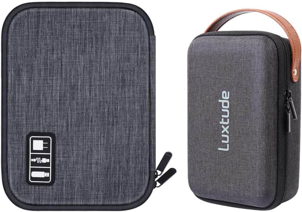 Amazon.com: Luxtude Compact Electronics Organizer, Hard Carrying Case ...