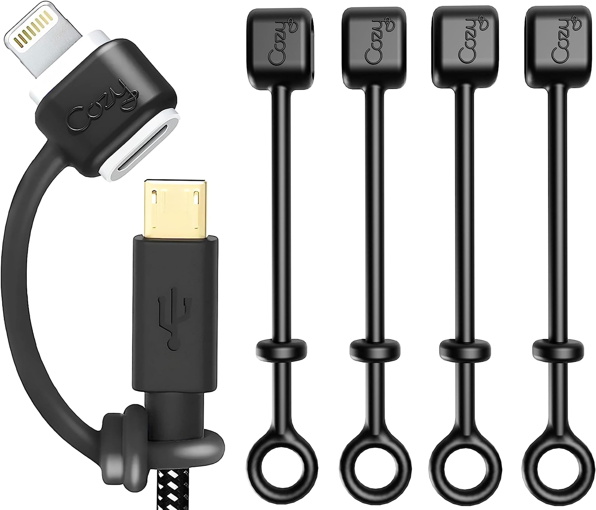 Amazon.com: Cozy USB Caps for USB-C Cables with Dust Protection, Tether ...