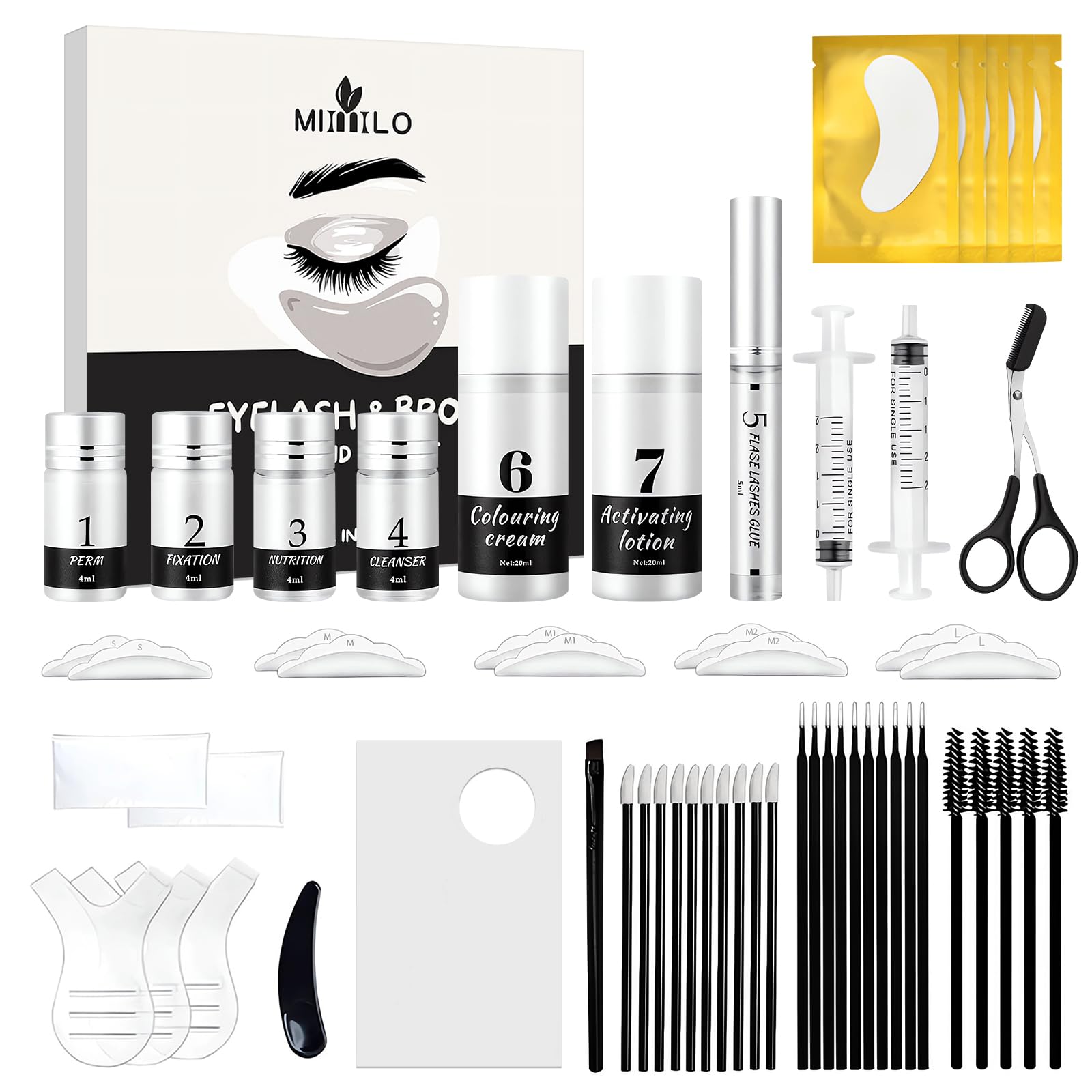 Lash and Brow Lift Kit, Lash and Brow Lamination Kit, Curling and ...
