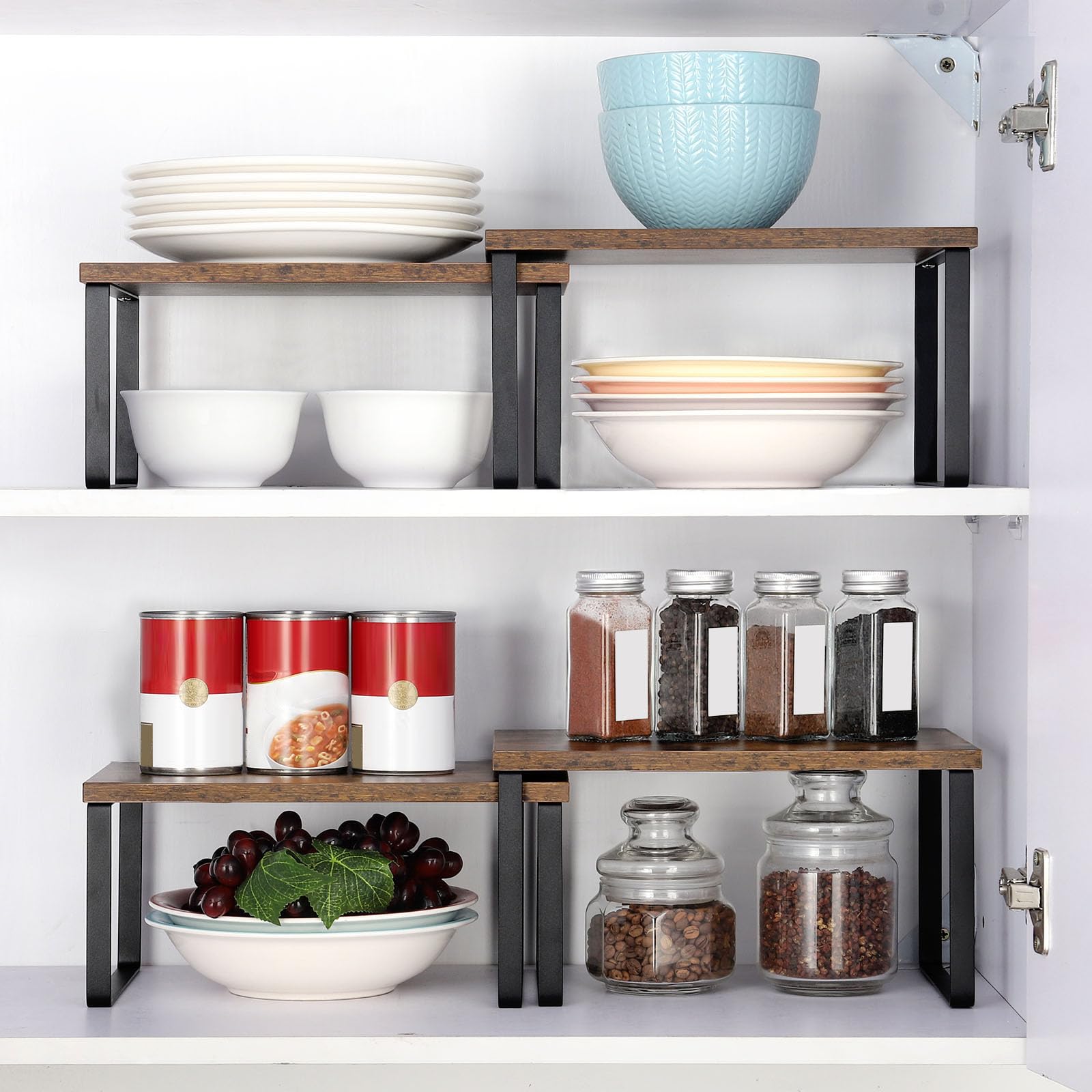 Snapklik.com : ETELI Kitchen Counter Cabinet Shelf Organizer Expandable ...