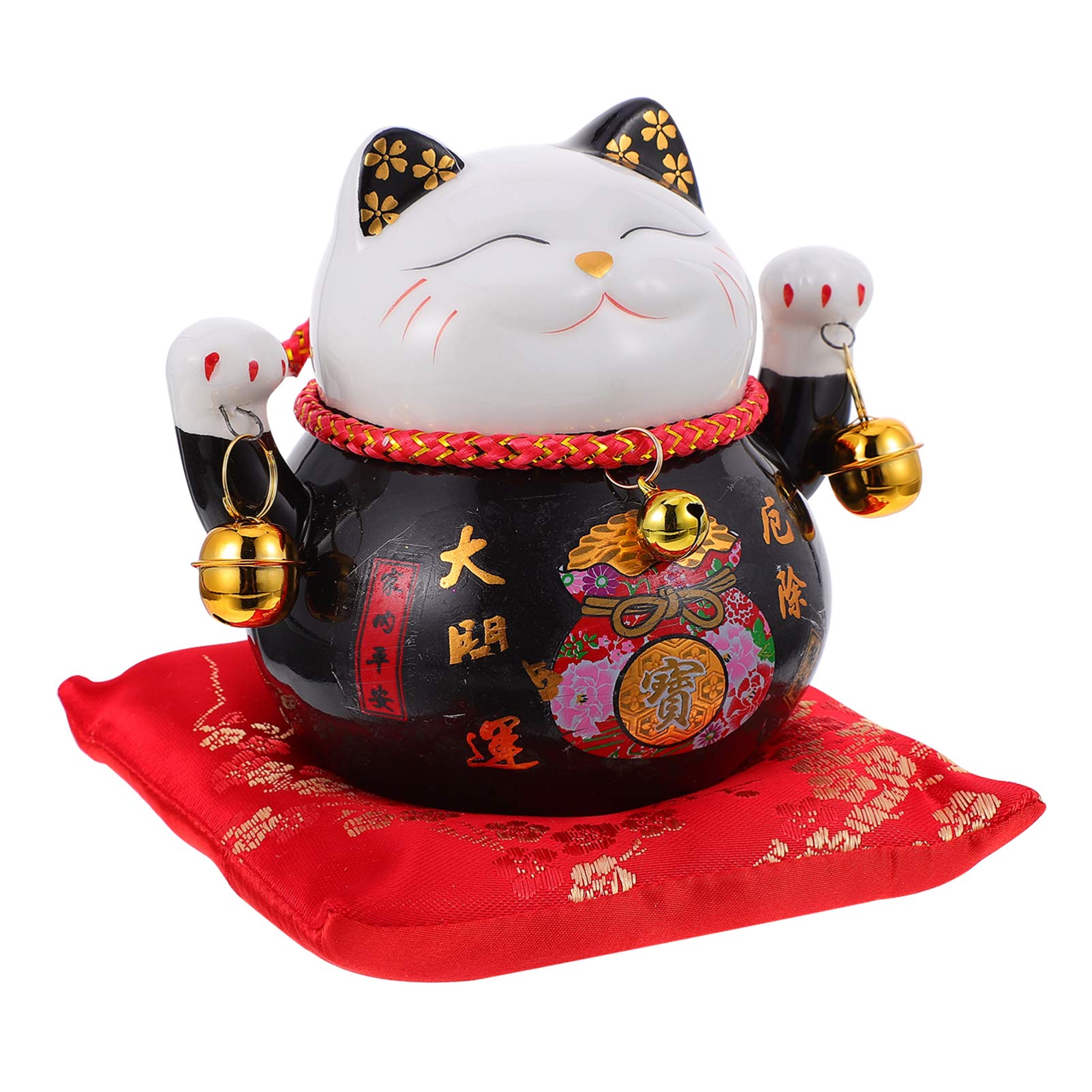 Buy Maneki Neko Money Lucky Cat Figurine Money Bank Ceramic Statue Tall ...