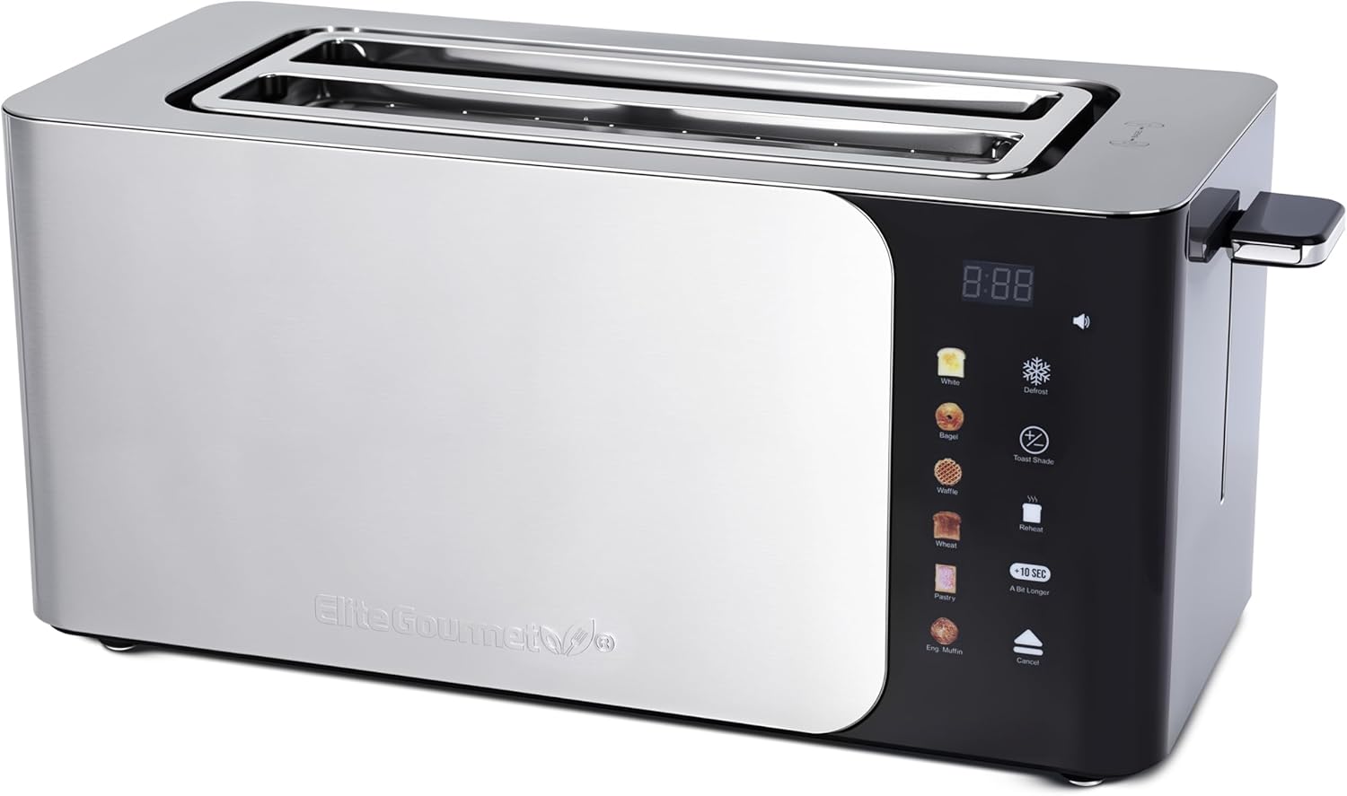 Amazon.com: Elite Gourmet ECT5924D SmartToast Digital Long Slot 4 Slice ...