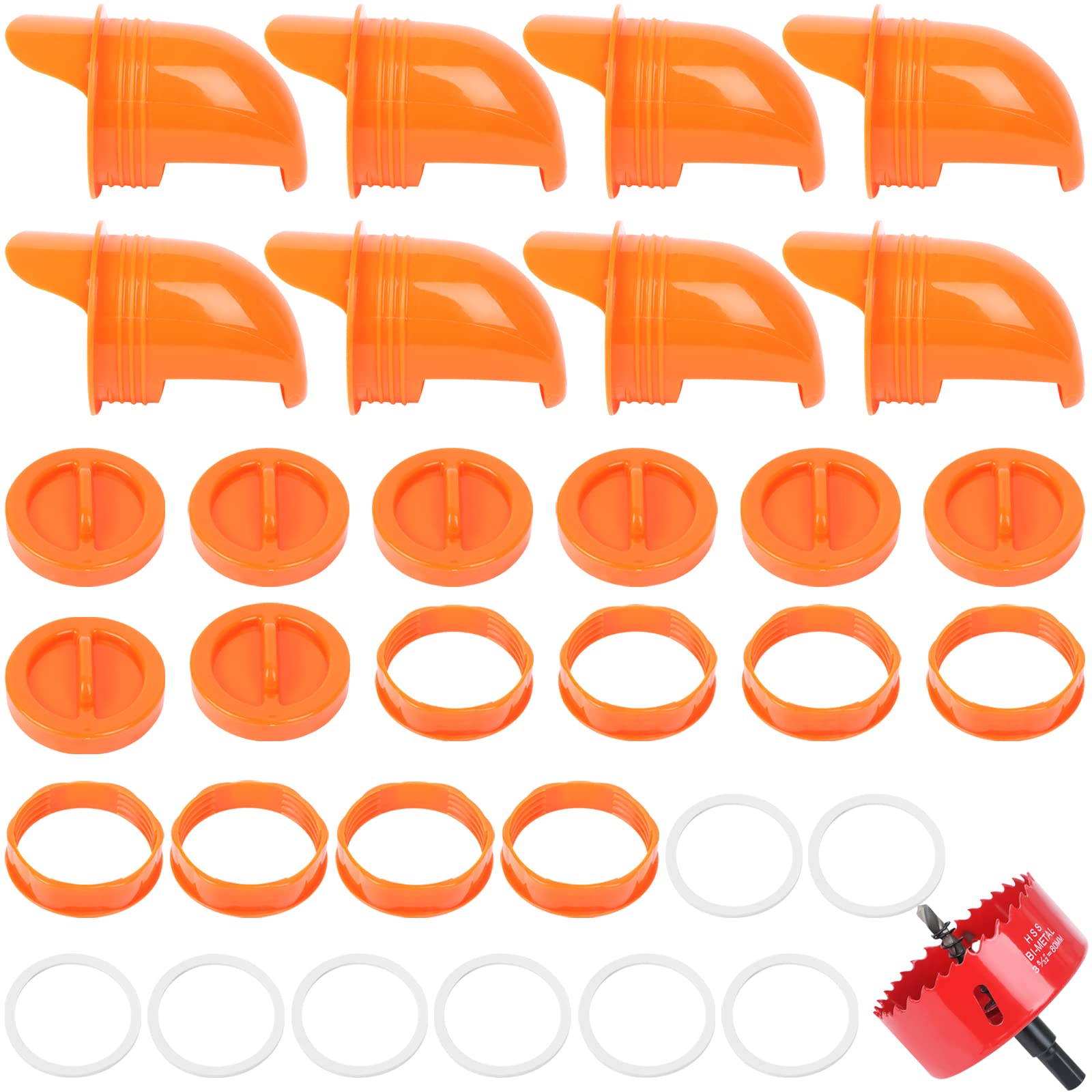 Buy DIY Chicken Feeder Ports Kit Chicken Feeder No Waste Rain Proof ...