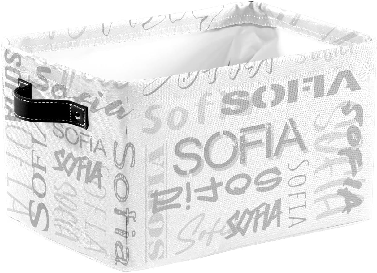 Amazon.com: ZAACUSTOM Personalized Storage Bins with Name Custom Kids ...