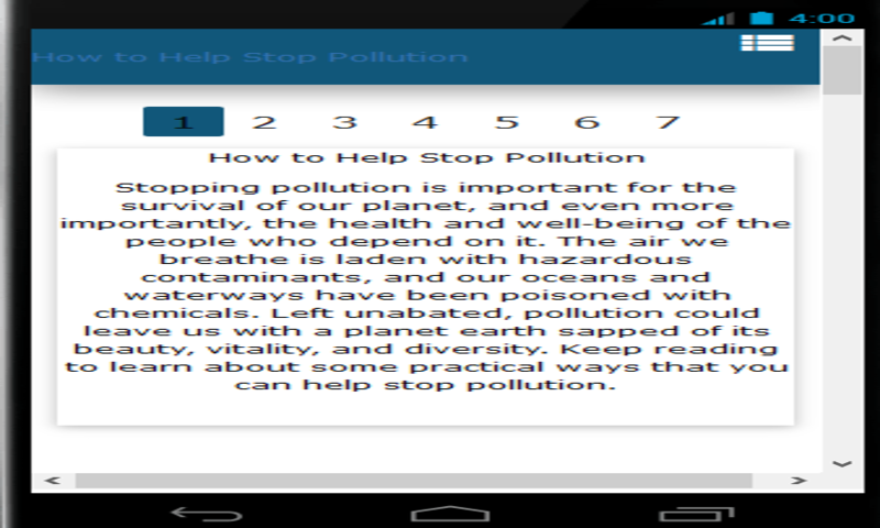 How to Help Stop Pollution - App on Amazon Appstore