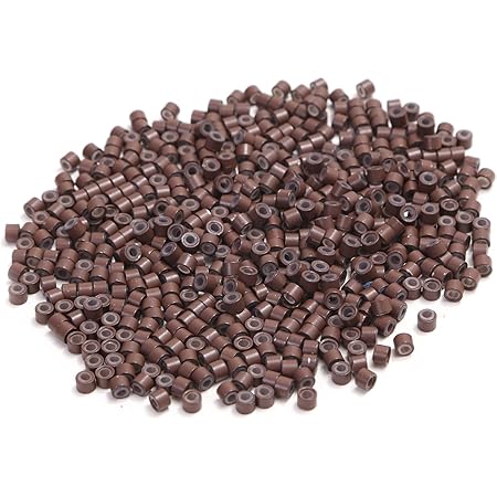Amazon.com : 200 PCS 4.5mm Small Silicone Lined Micro Rings Links Beads ...