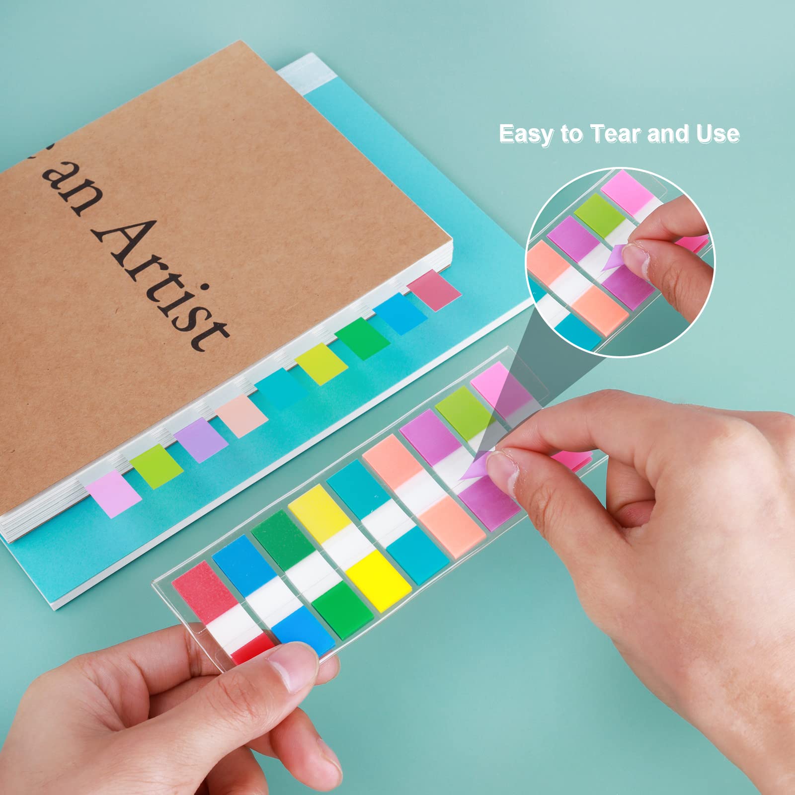 Snapklik.com : Page Markers Sticky Tabs - 6 Pack Sticky Note Tabs, Book ...