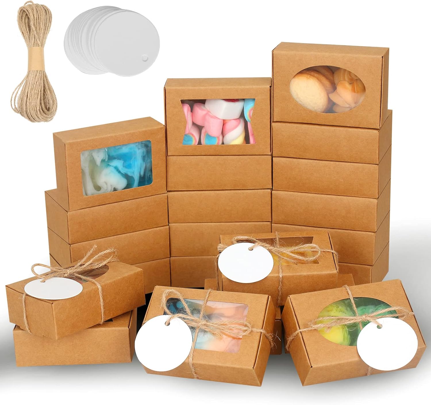 Amazon.com: COTOPHER Soap Box, 100Pcs Small Soap Packaging Boxes 3.5x2 ...