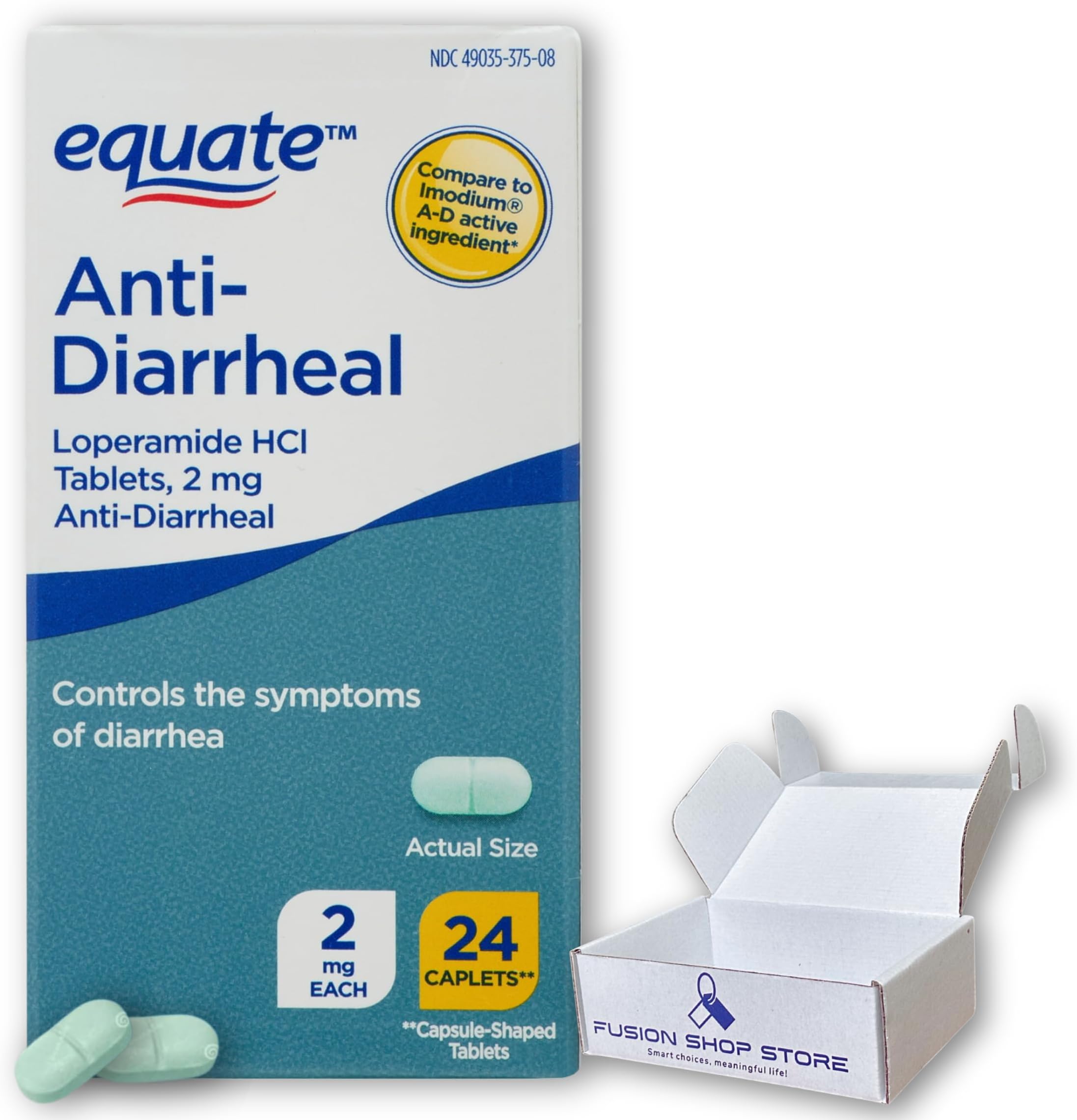 Amazon.com: Equate Loperamide for Diarrhea 2 mg- Active Ingredient ...