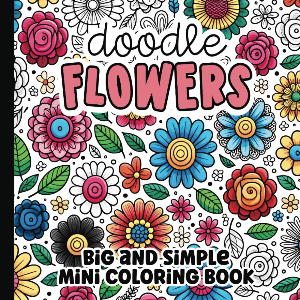 Flower Doodle Coloring Pages