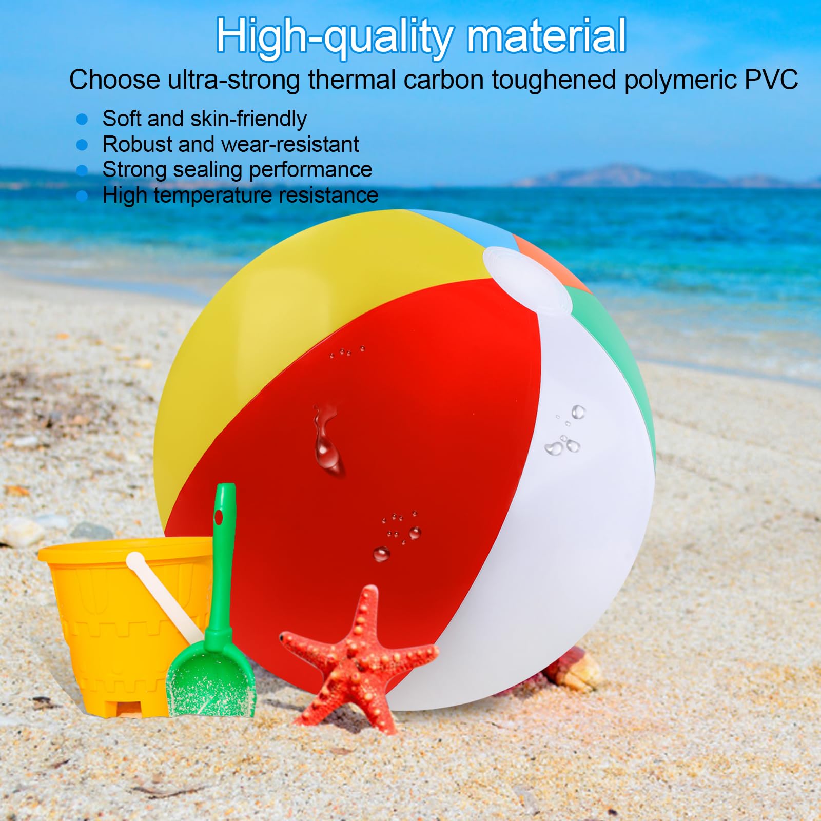 Snapklik.com : 2 Pack Beach Balls, 20 Inch Beach Balls For Kids ...