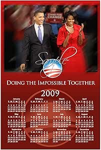 Amazon.com : 12" X 18" Barack and Michelle Calendar : Wall Calendars ...