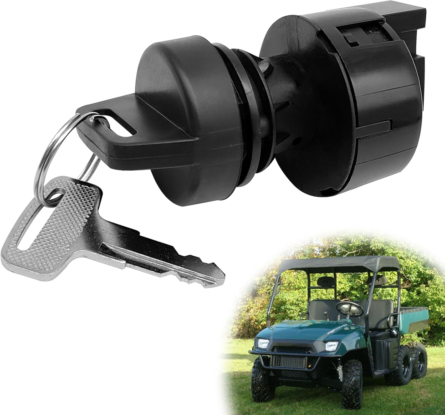 Amazon.co.jp: イグニッションキースイッチ 3ポジション 6ピン Polaris Ranger 400 425 500 570 ...