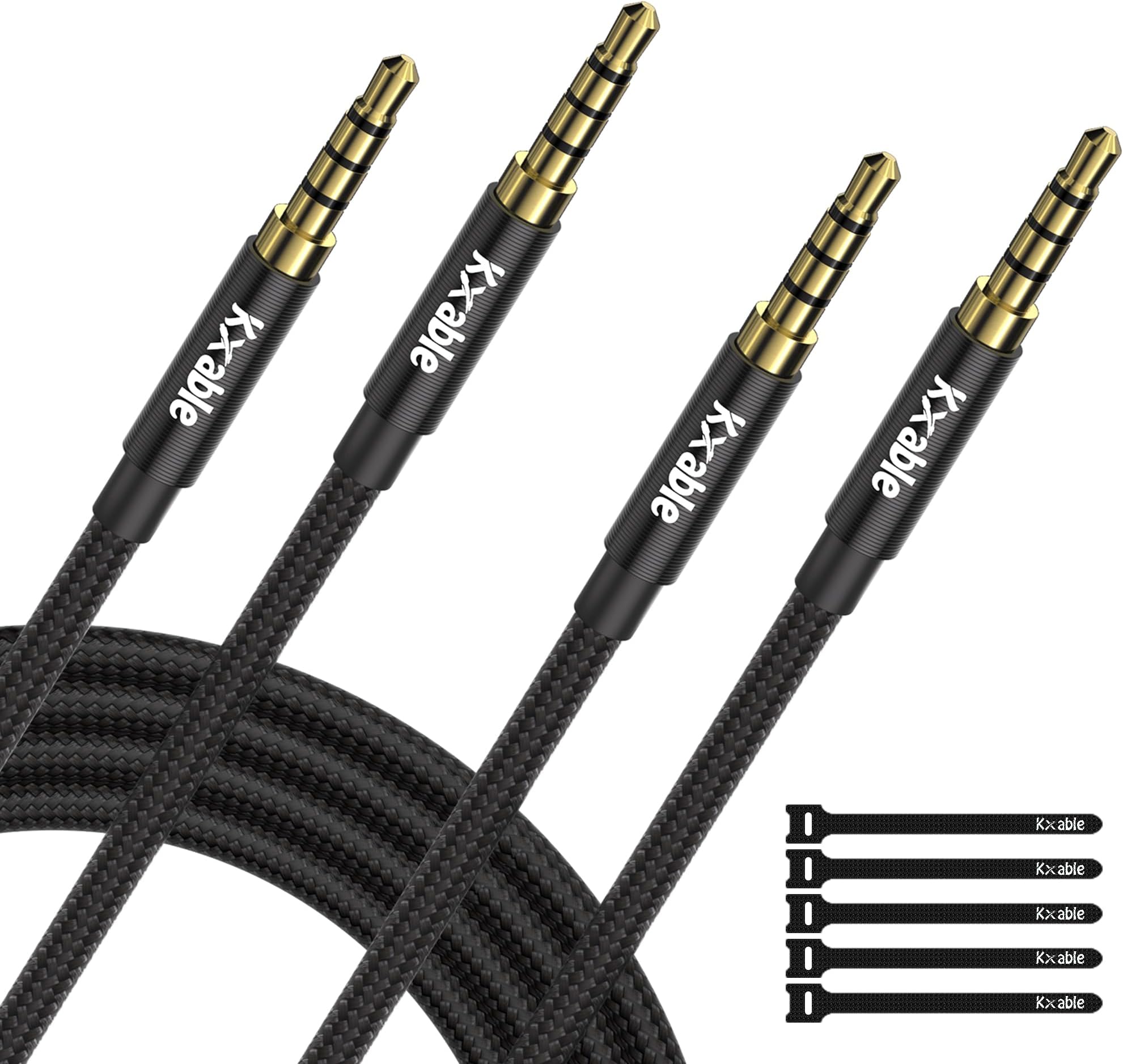 Amazon.com: Monoprice Auxiliary Audio Cable - 3.5mm TRRS, Gold Plated ...