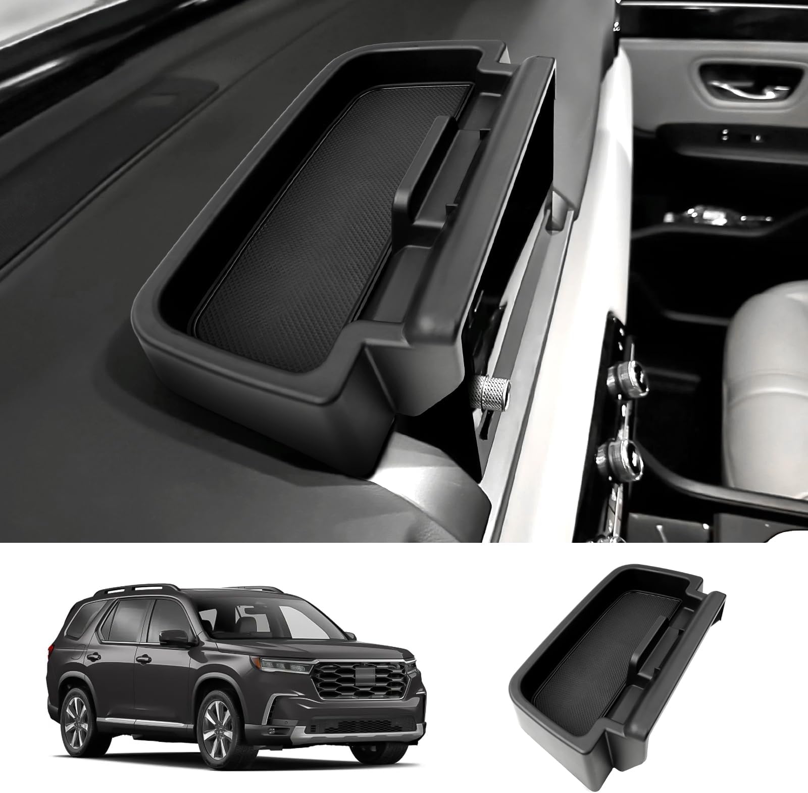 Amazon.com: crosselec Carbon Fiber Center Console Dashboard AC Vent Air ...