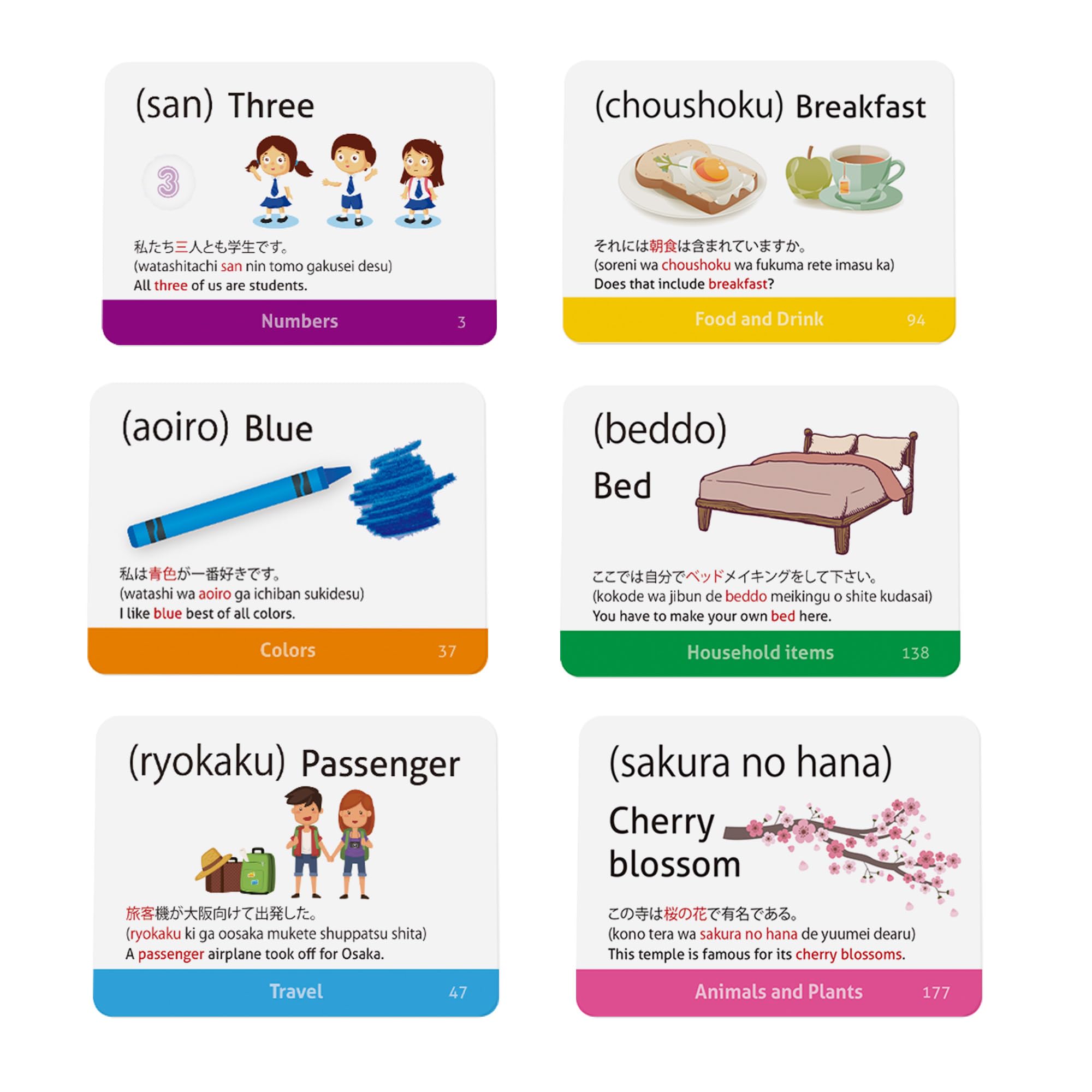 Snapklik.com : Japanese Vocabulary Flash Cards For Beginners