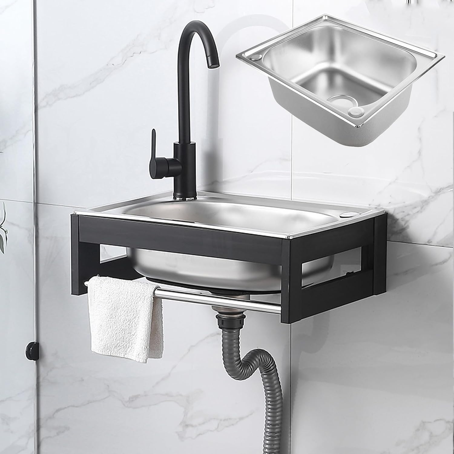 Commercial Hand Wash Station Utility Sink Stainless Steel Sink For ...
