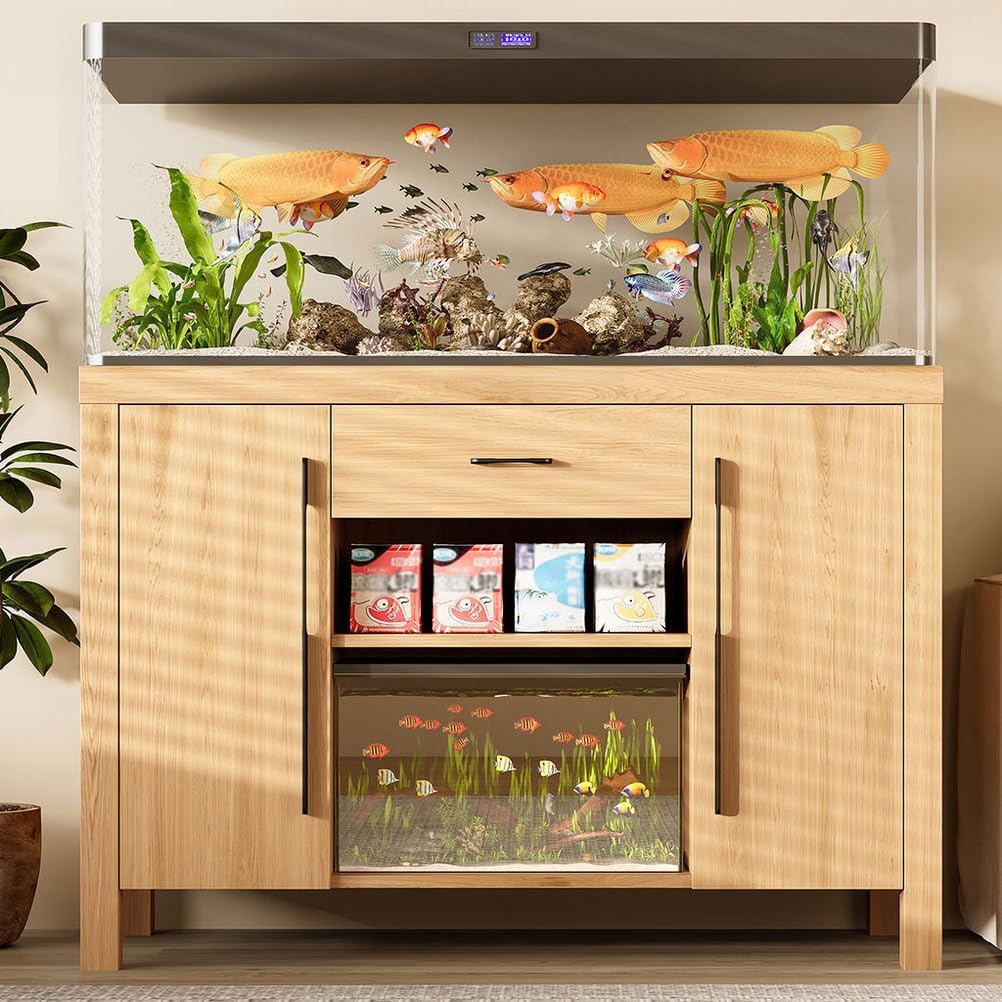 Amazon.com: YATON 55–75 Gallon Fish Tank Stand with Power Outlets ...