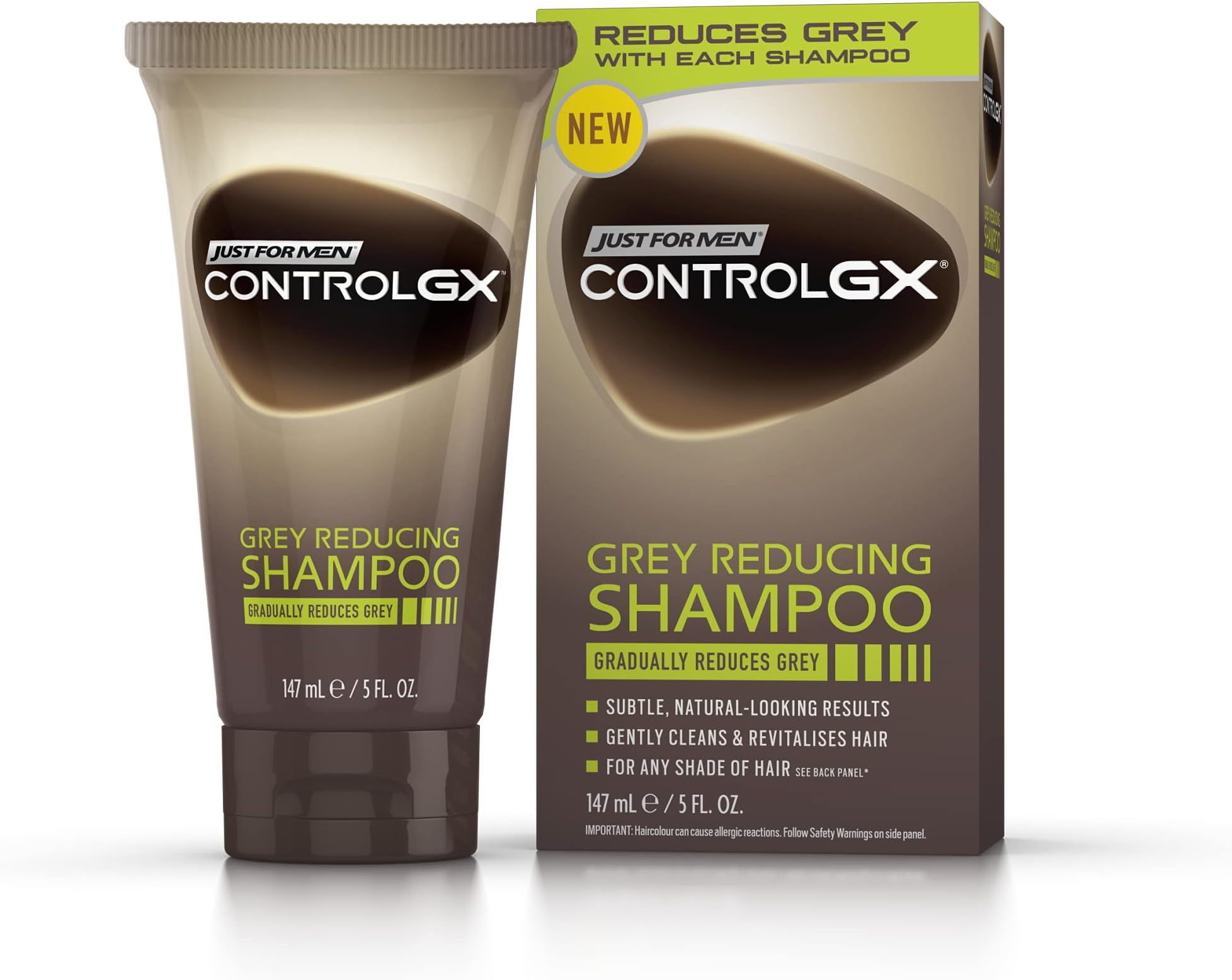 Amazon.com: Just For Men Control Gx 5 Ounce Shampoo Grey Reducing Boxed ...