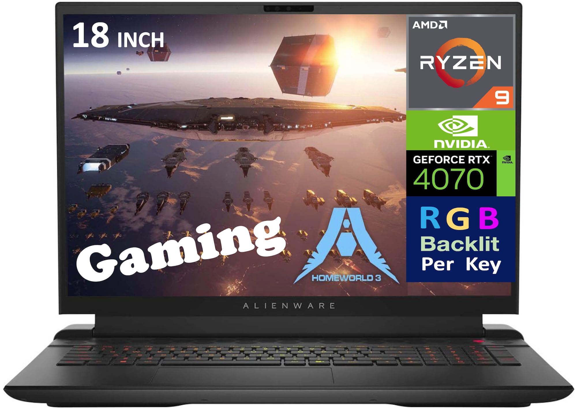 Snapklik.com : Alienware M18 18" 480 Hz FHD+WVA Gaming Laptop