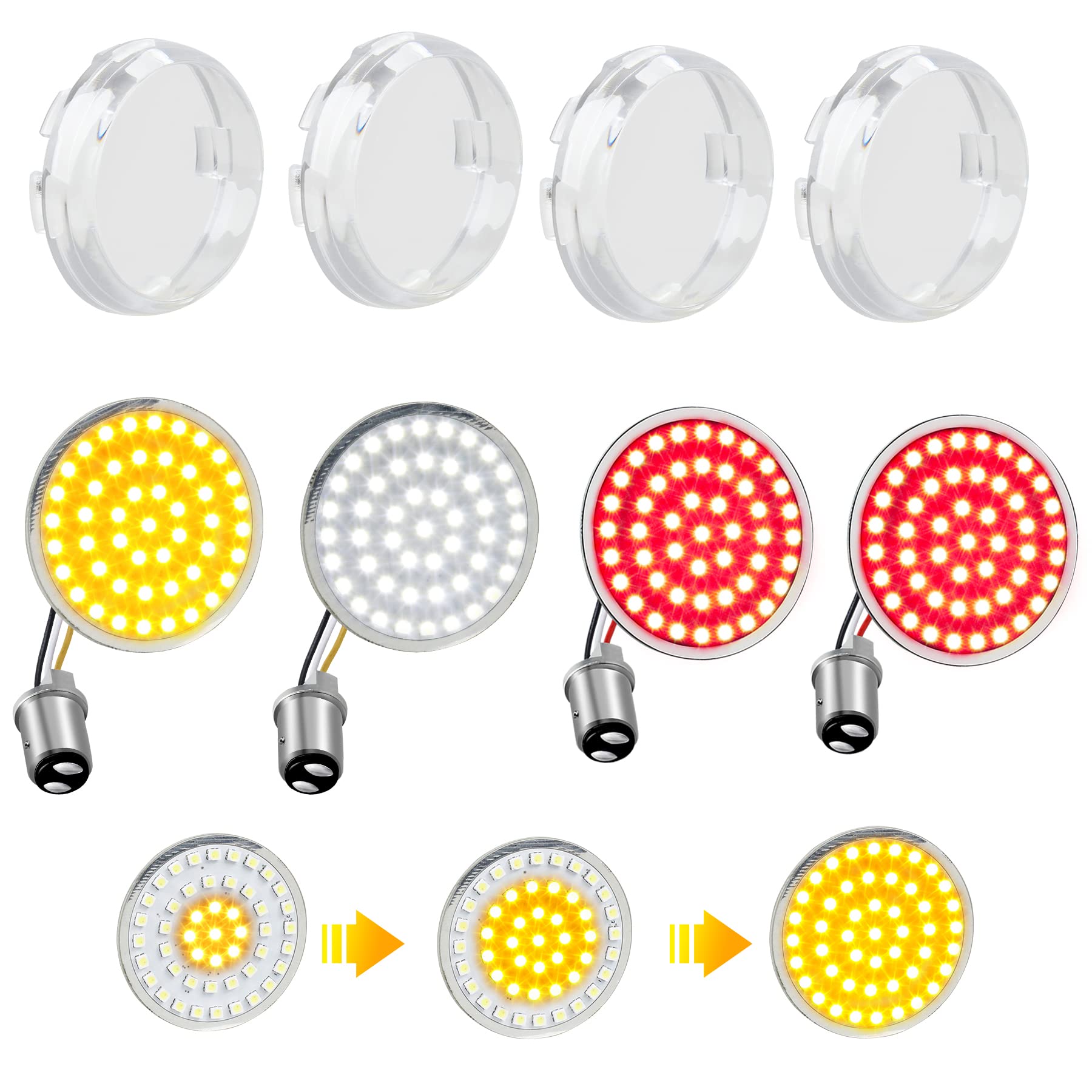 Quasco Sequential Led Turn Signals 1157 Front Rear Turn Signal ...