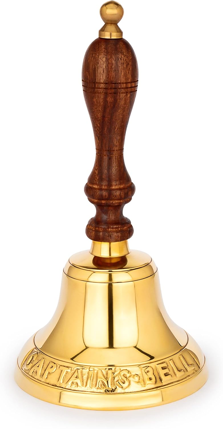 Amazon.com - NKlaus Maritim Hand Bell Captain's Bell with Brass and ...