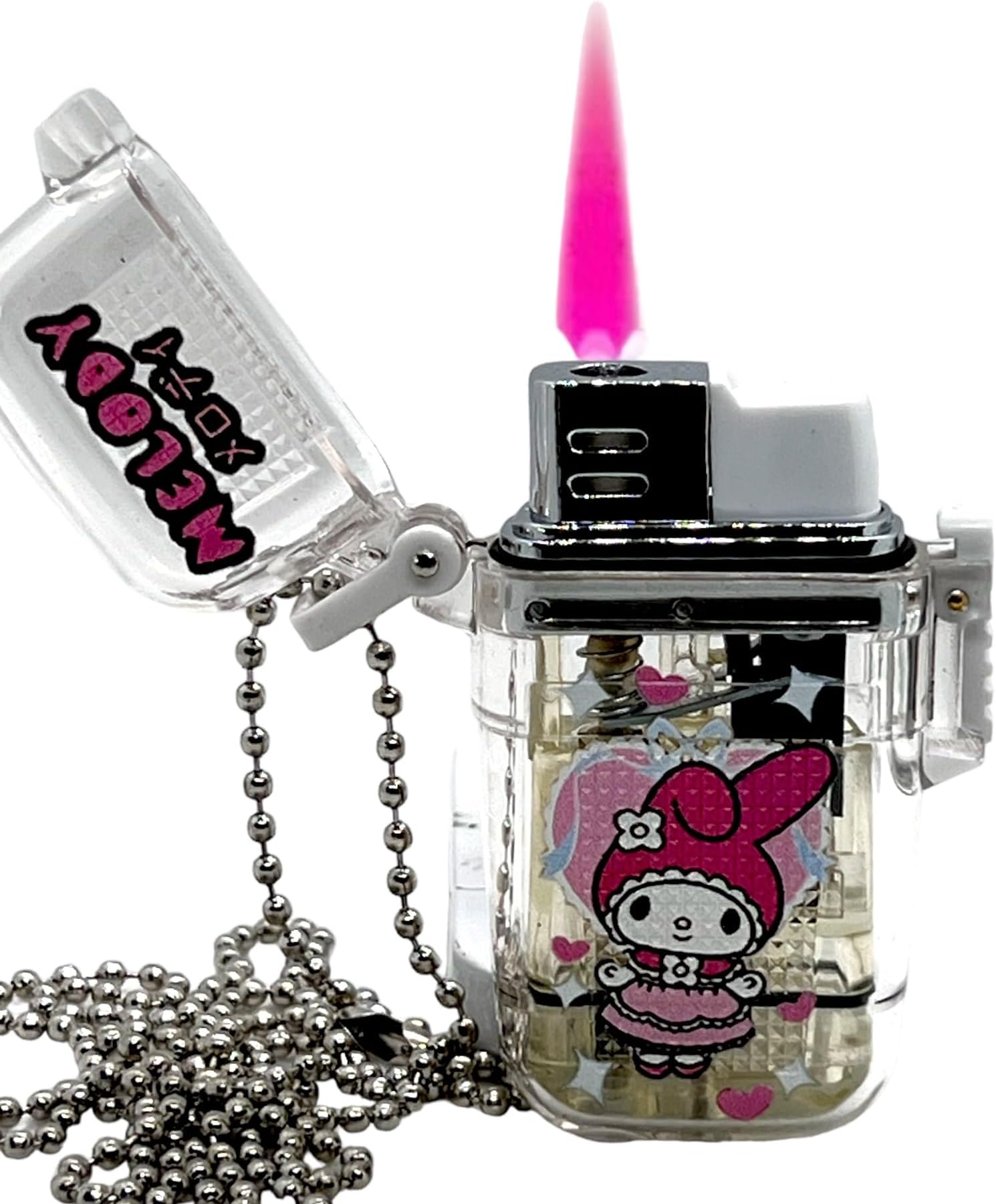 Amazon.com: NIVEK Kuromi Transparent Cute Lighter Waterproof Lighter ...