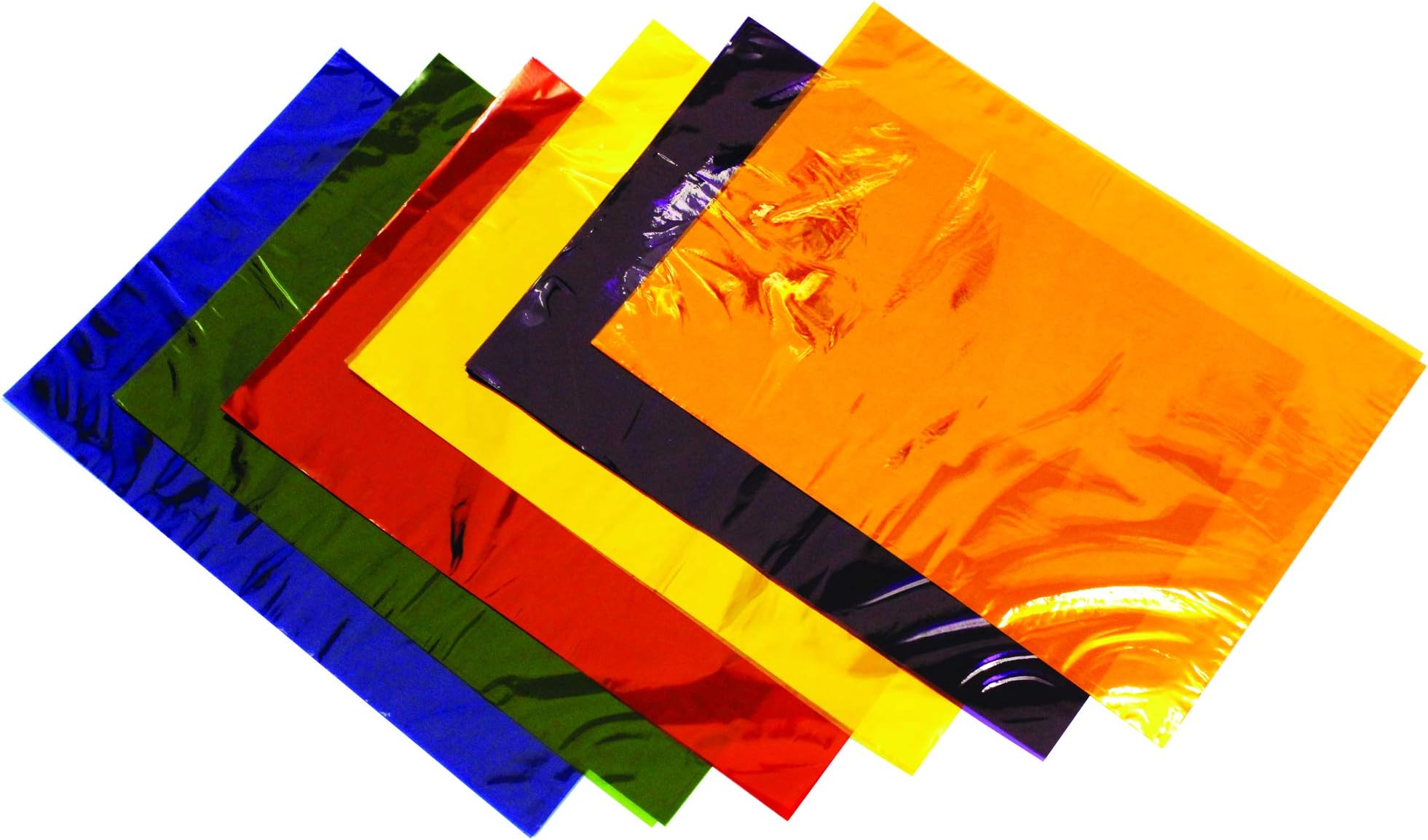 Bright Ideas Pack of 48 A4 Cellophane Sheets in Assorted Colours ...