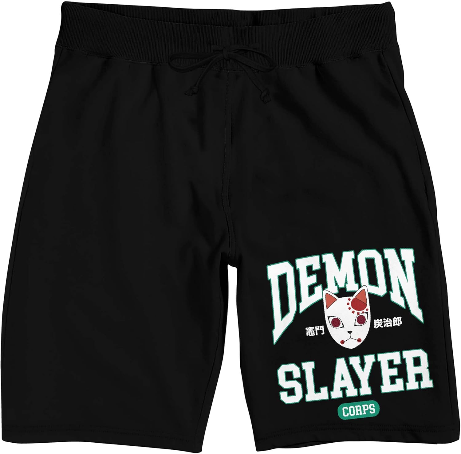 Amazon.com: Demon Slayer Fox Warding Mask Men's Black Sleep Pajama ...