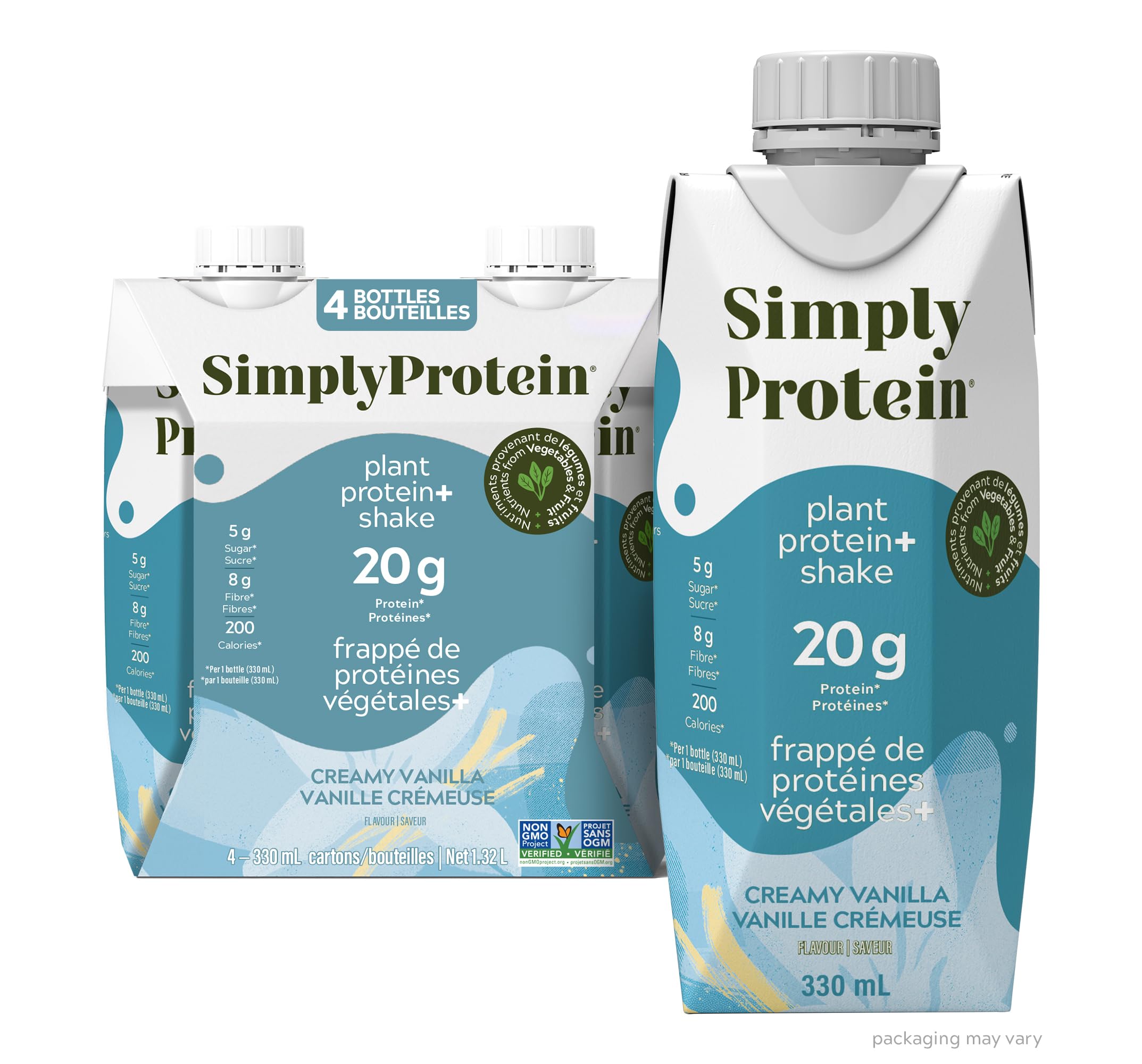Simply Protein - Vanilla Ready To Drink Protein Shake (4 Pack) - 20g ...