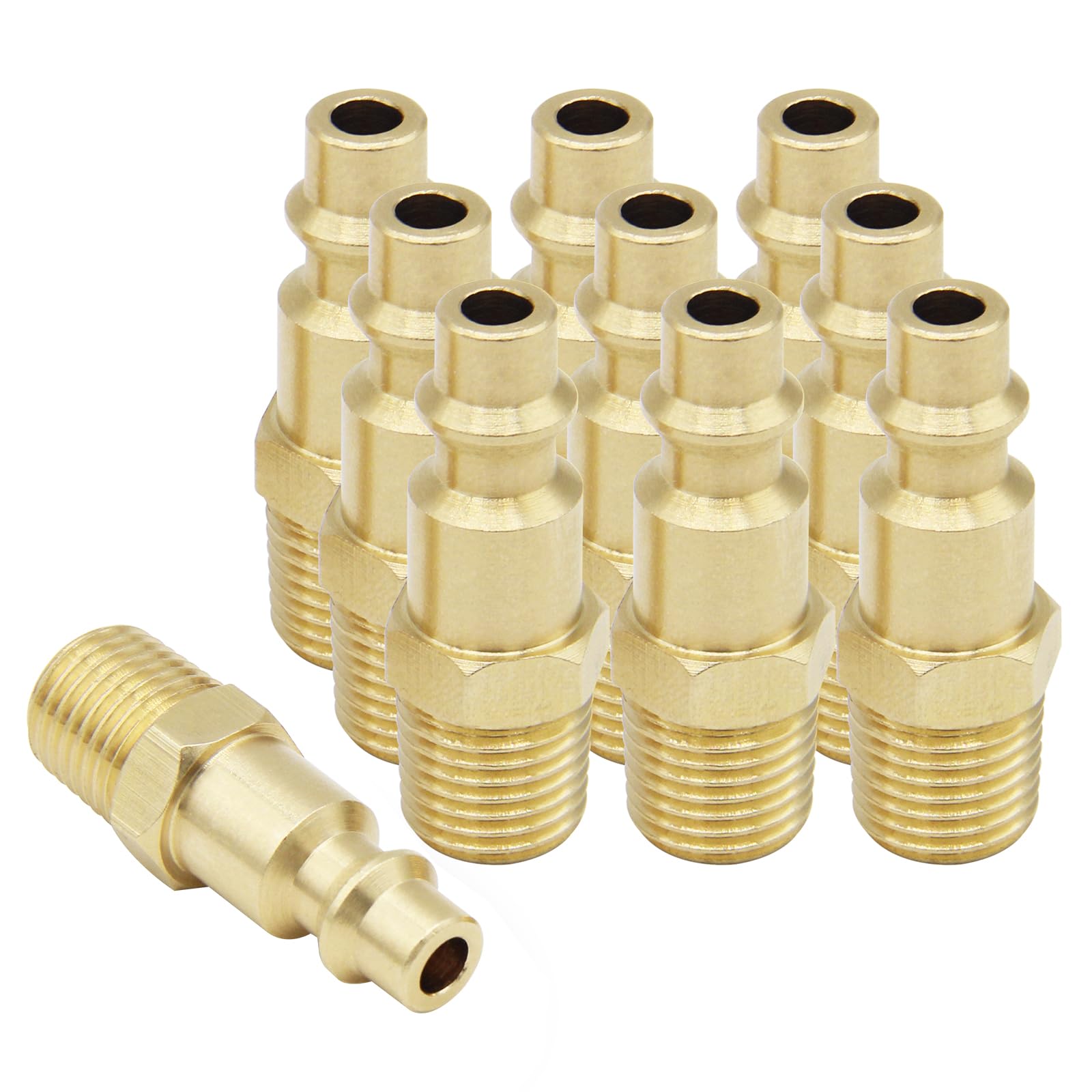 Snapklik.com : Qolekog Air Hose Fittings 1/4 Inch NPT Male Thread Air ...