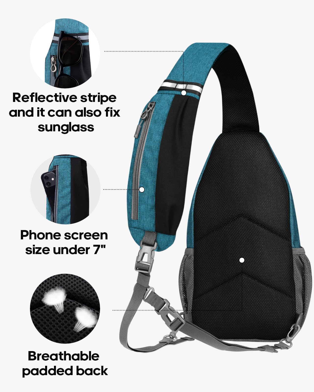 Snapklik.com : WATERFLY Small Hiking Sling Bag: Crossbody Sling ...