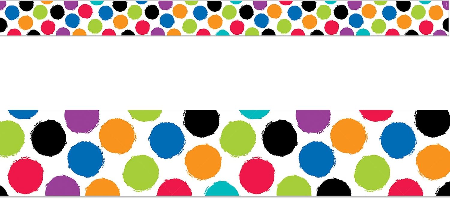 Amazon.com: Creative Teaching Press Border Bold & Bright Colorful Spots ...