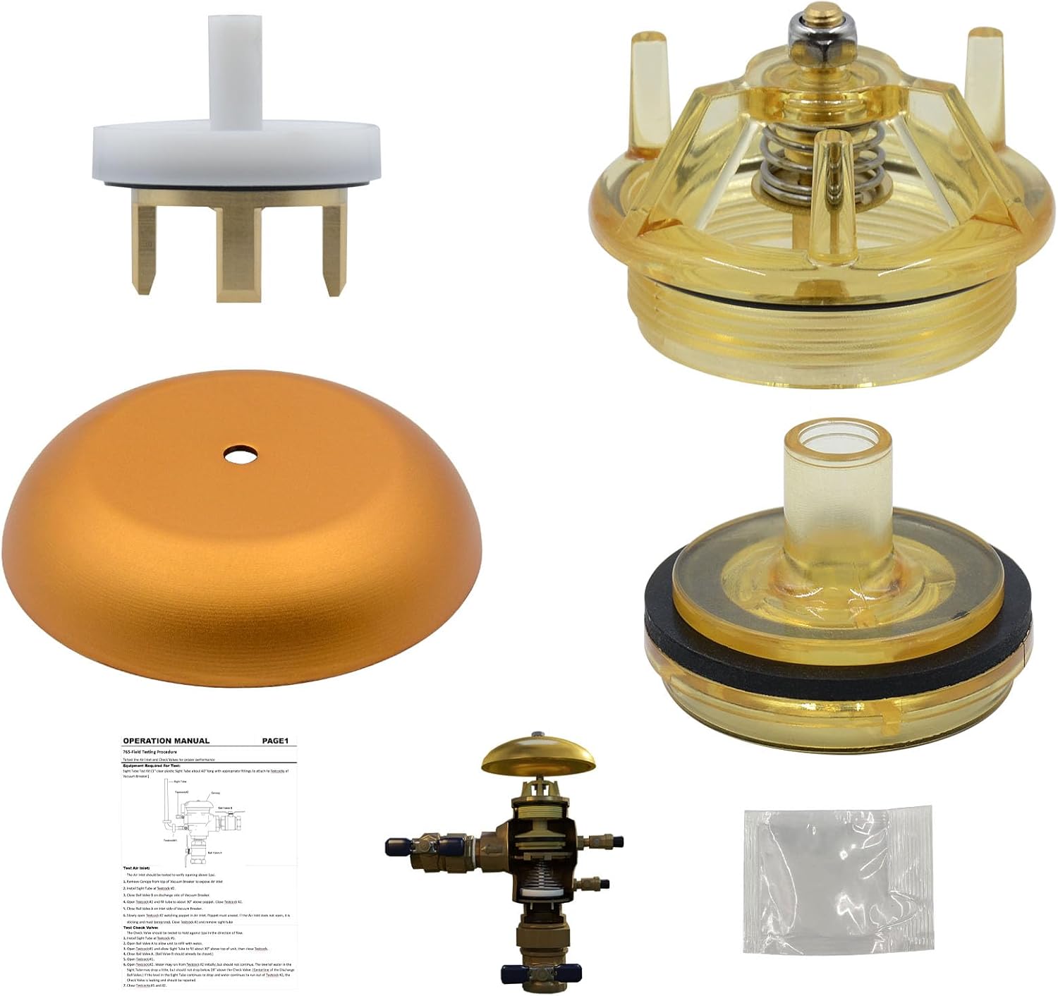 Amazon.com: New Upgraded Bonnet and Poppet for Febco 765-1 Repair Kit ...