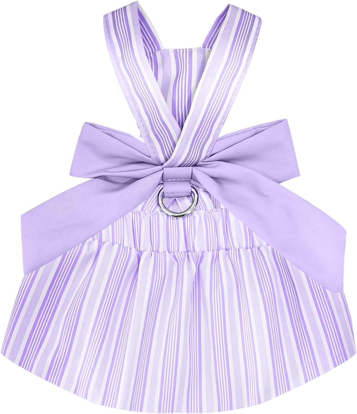 Amazon.com : HRTTSY Small Dog Dress Cute Bowknot Dog Harness Dress ...