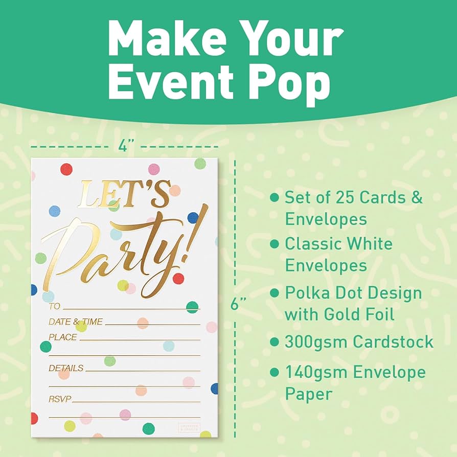 Polka Dot Birthday Party Invitation Boho Rose 90th Birthday Invitation