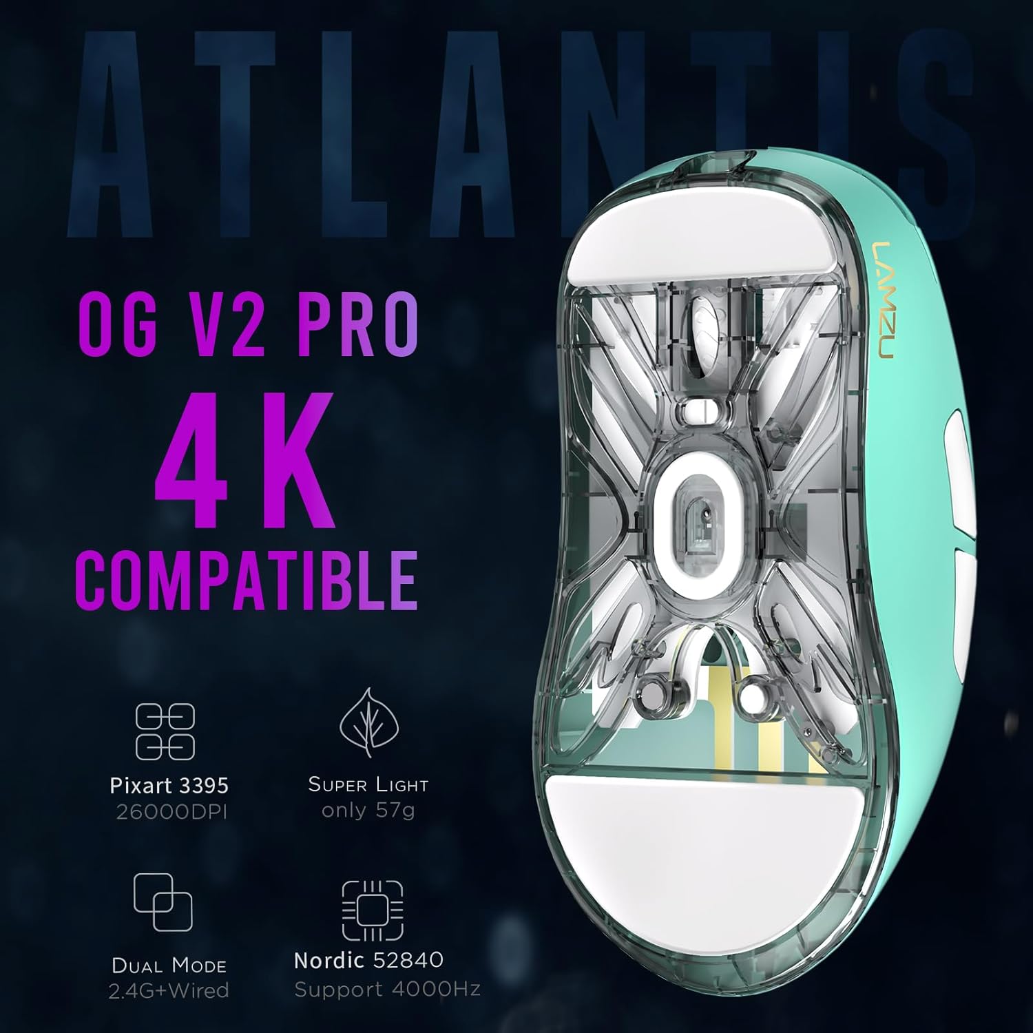 Lamzu Atlantis OG V2 PRO Wireless Gaming Mouse User Manual