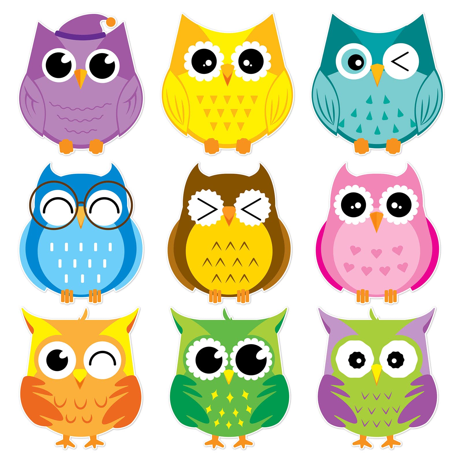 Cut Outs Pink Owl