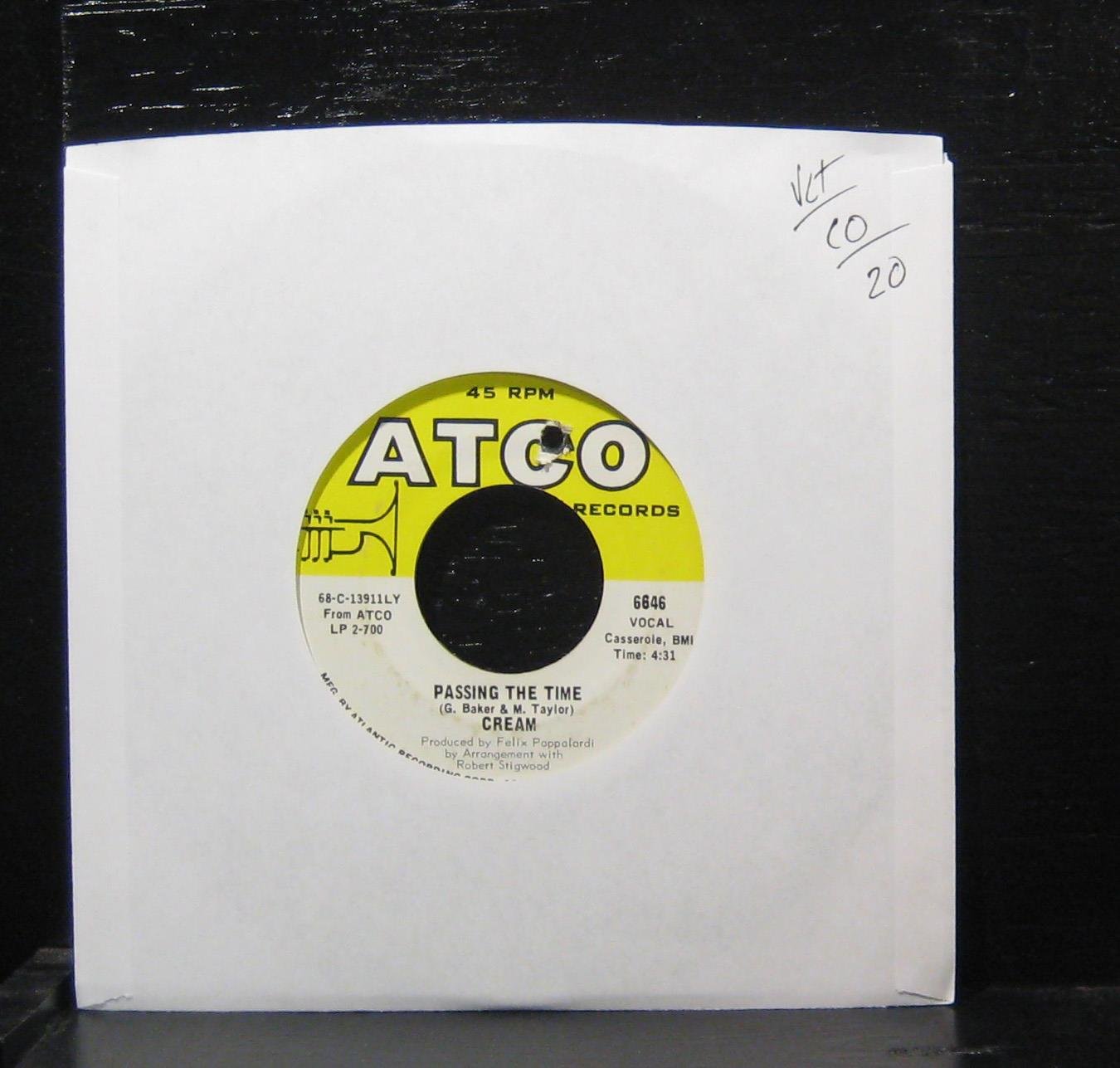 Amazon.com: Cream - Crossroads / Passing The Time - 7" Vinyl 45 Record ...