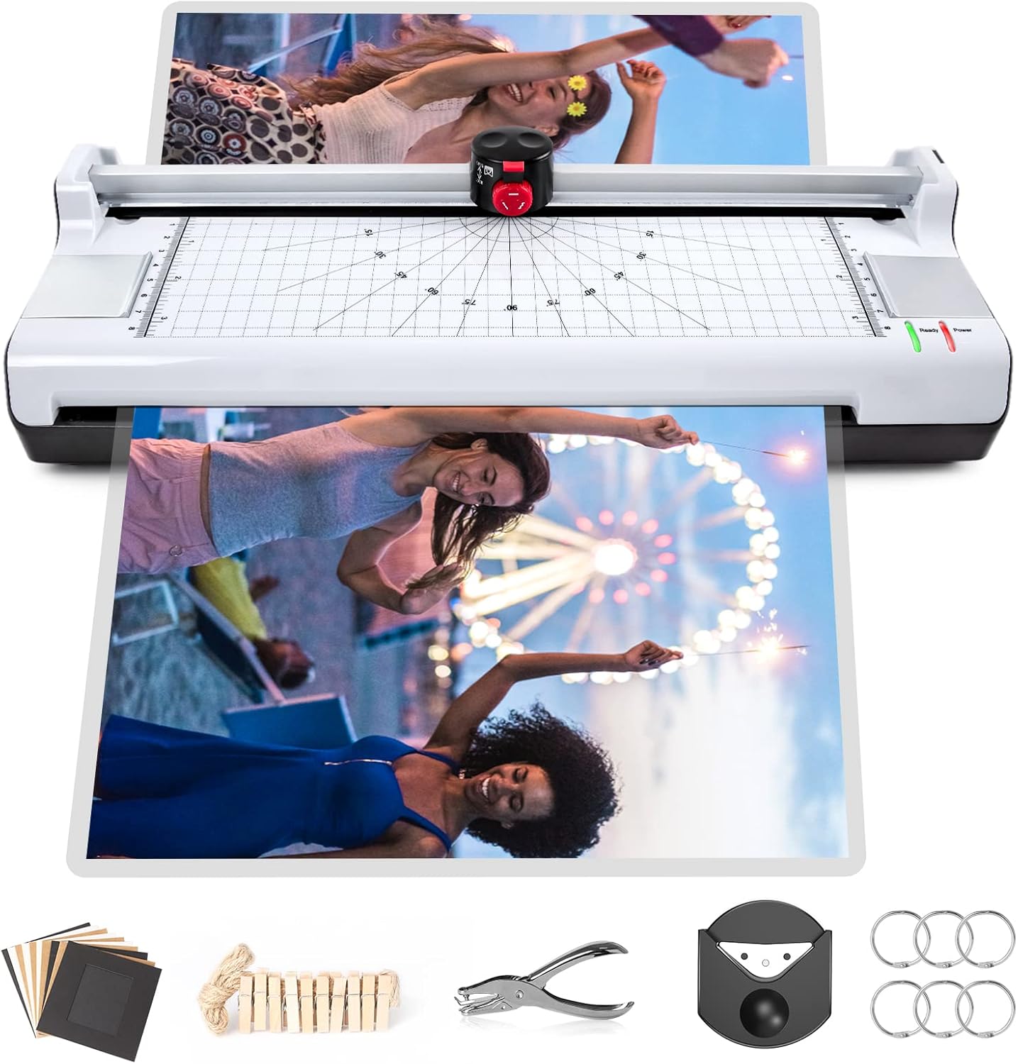 UALAU Plastifieuse A3 A4 A6, 7 en 1 Machine à Plastifier avec Chaud et ...