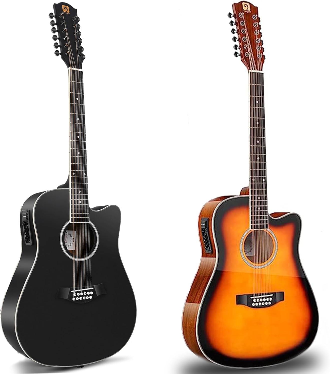 Amazon.com: Vangoa 12 String Guitar, Twelve String Guitar Acoustic ...