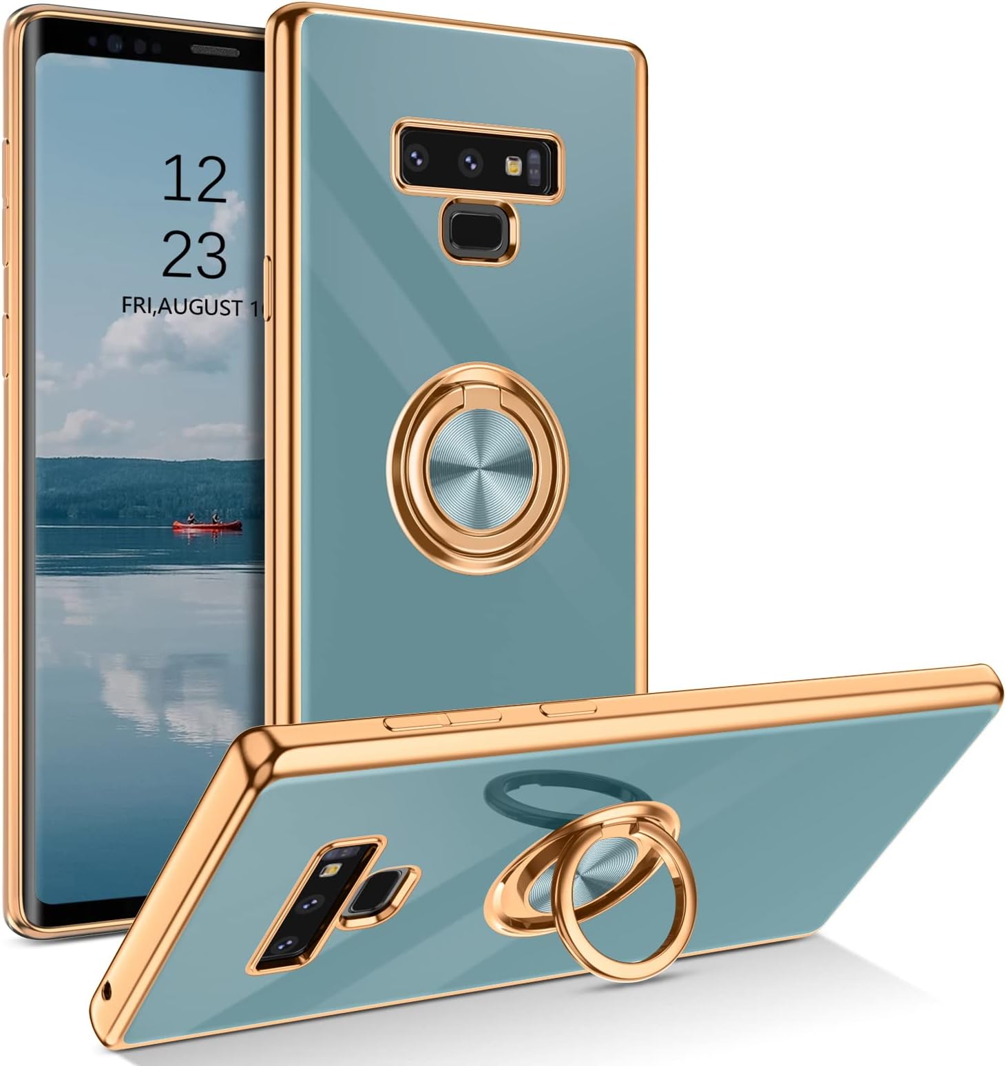 Amazon.com: COTDINFORCA Samsung Note 9 Case, Mirror Design Clear View ...