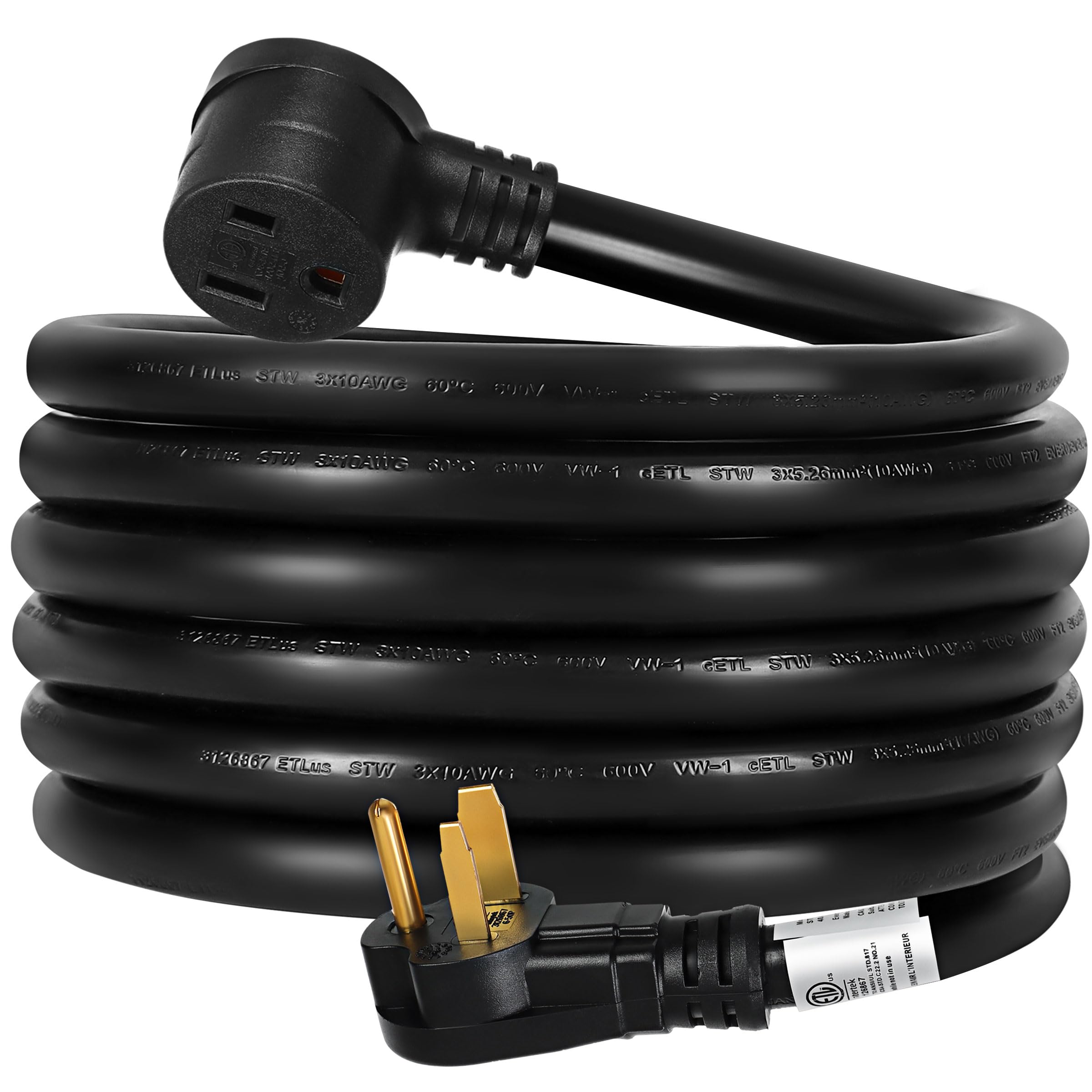 Amazon.com: Welder Extension Cord 10AWG, 50FT Welding Cords 30 amp ...