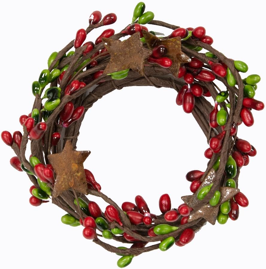 Amazon.com: CWI Gifts Pip Ring with Rusty Stars, 2 by 6-Inch, Red/Green ...