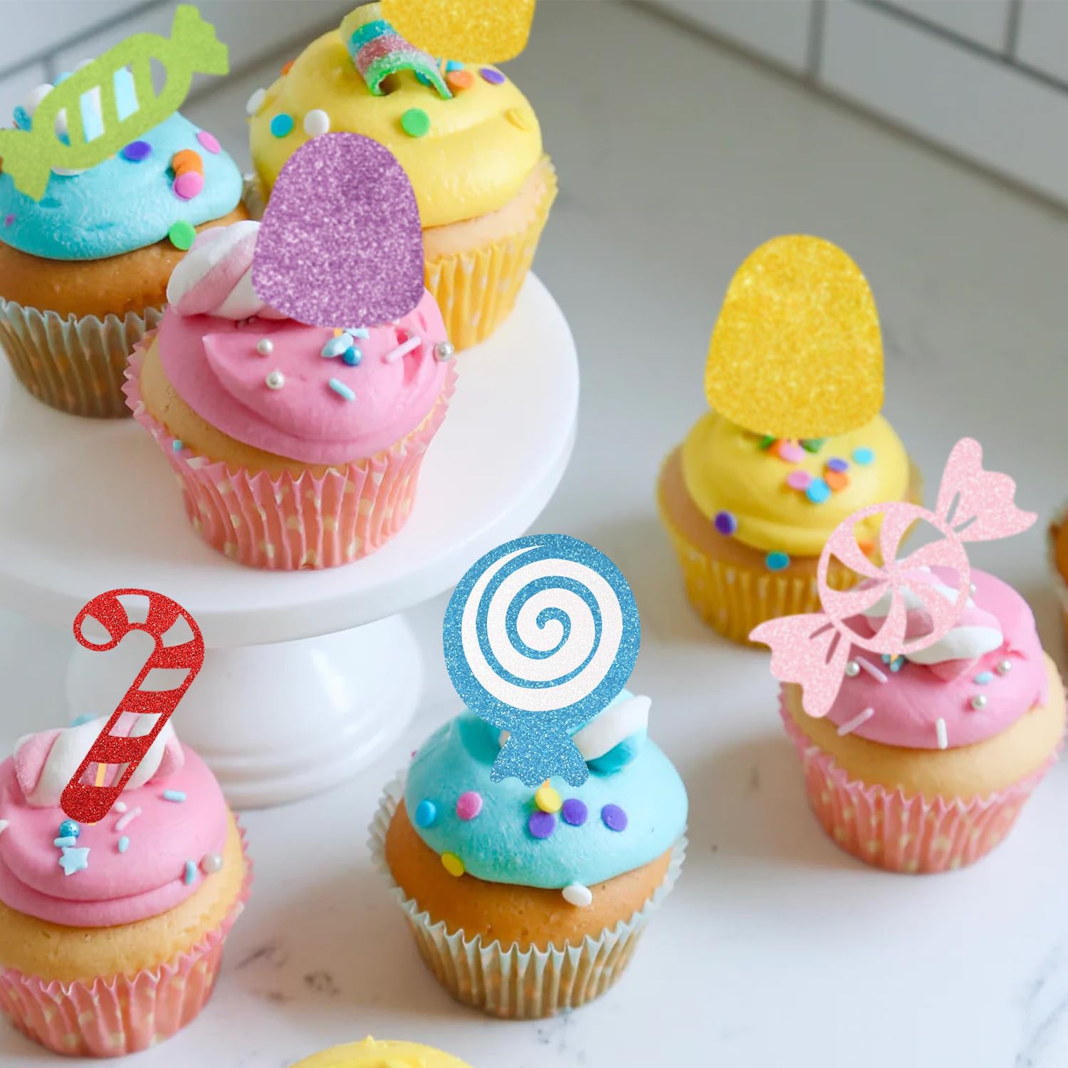 Candyland Themed Cupcakes