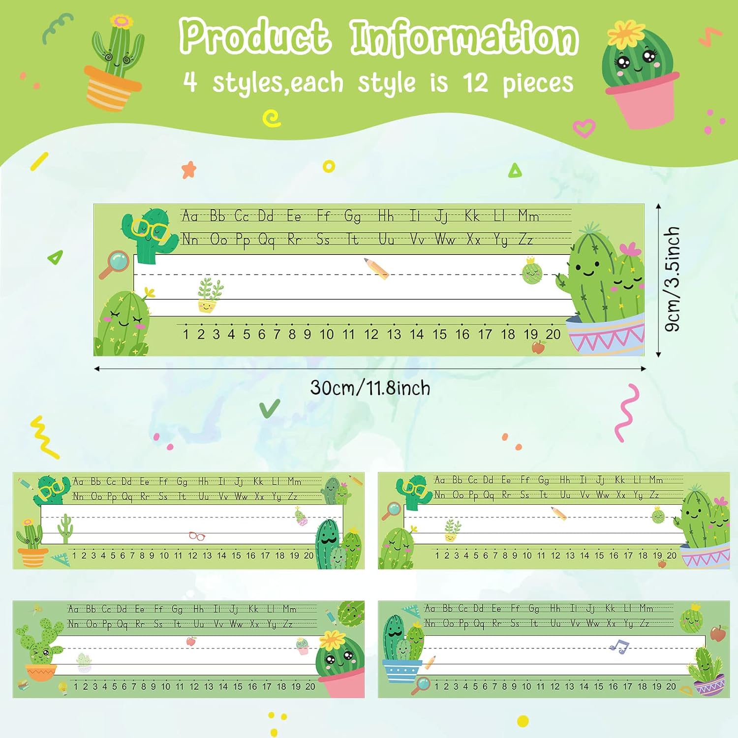 Outus 48 Pcs Cactus Name Tags Labels Cactus Cutouts Australia | Ubuy