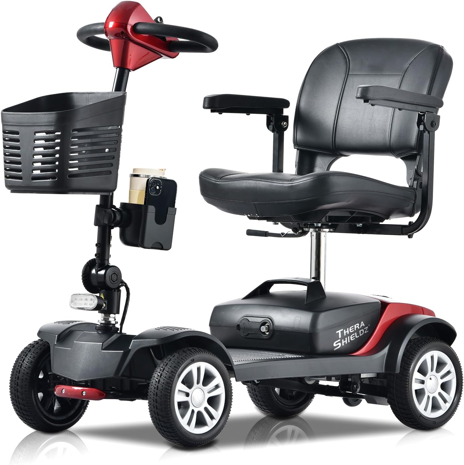 Amazon.com: THERASHIELDZ 4 Wheel Mobility Scooter - Lightweight ...