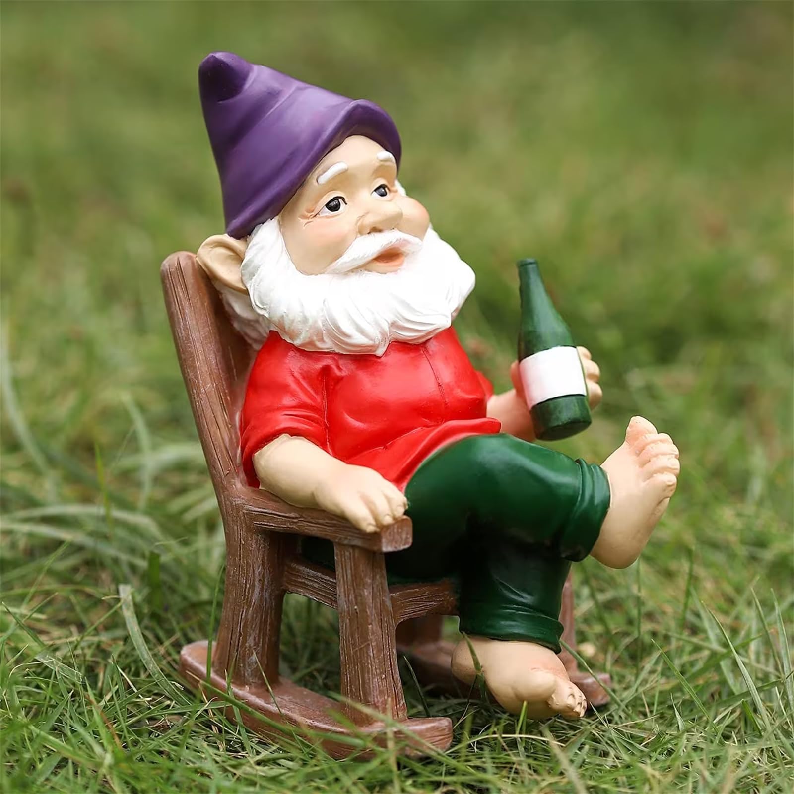 BigMouth Inc Angry Little Gnome, Angry Gnome Statue, 9.5 Inches Tall ...